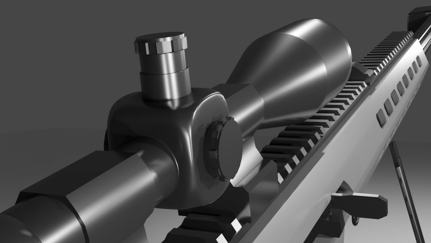 3D model CheyTac M200 Intervention Sniper Rifle VR / AR / low-poly ...