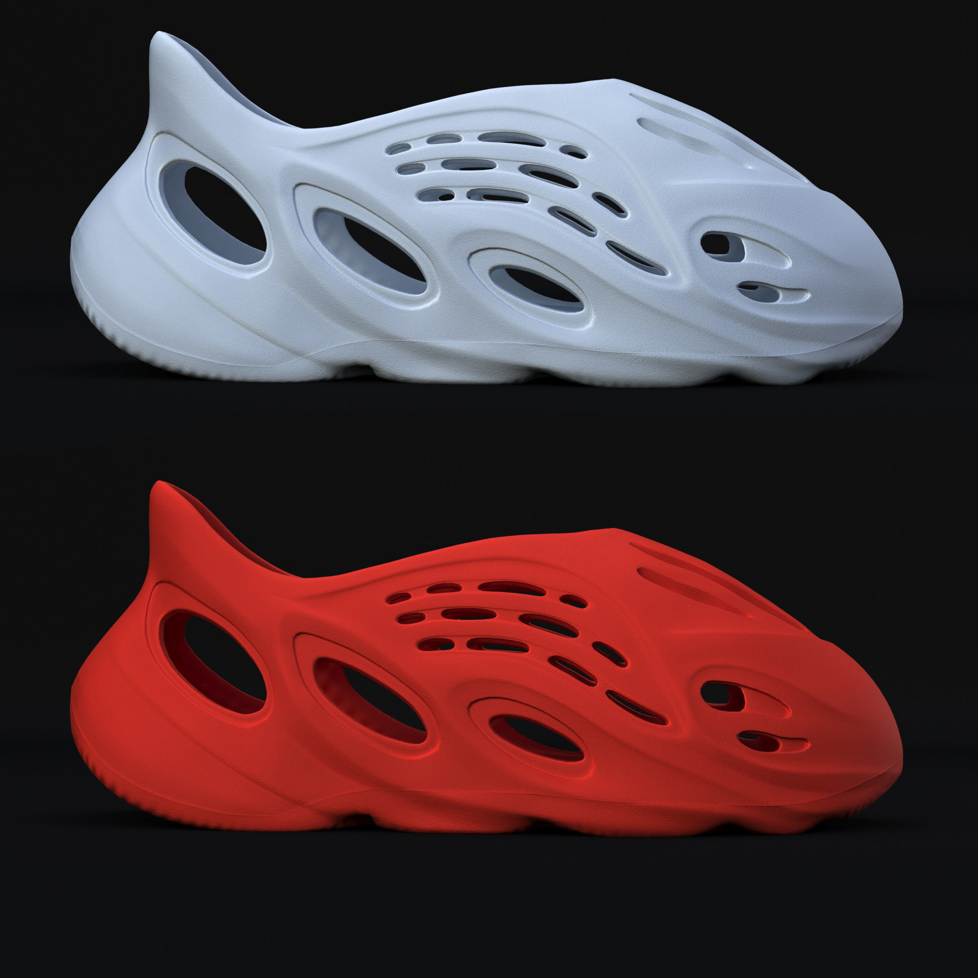 yeezy foam runners 3D model | CGTrader