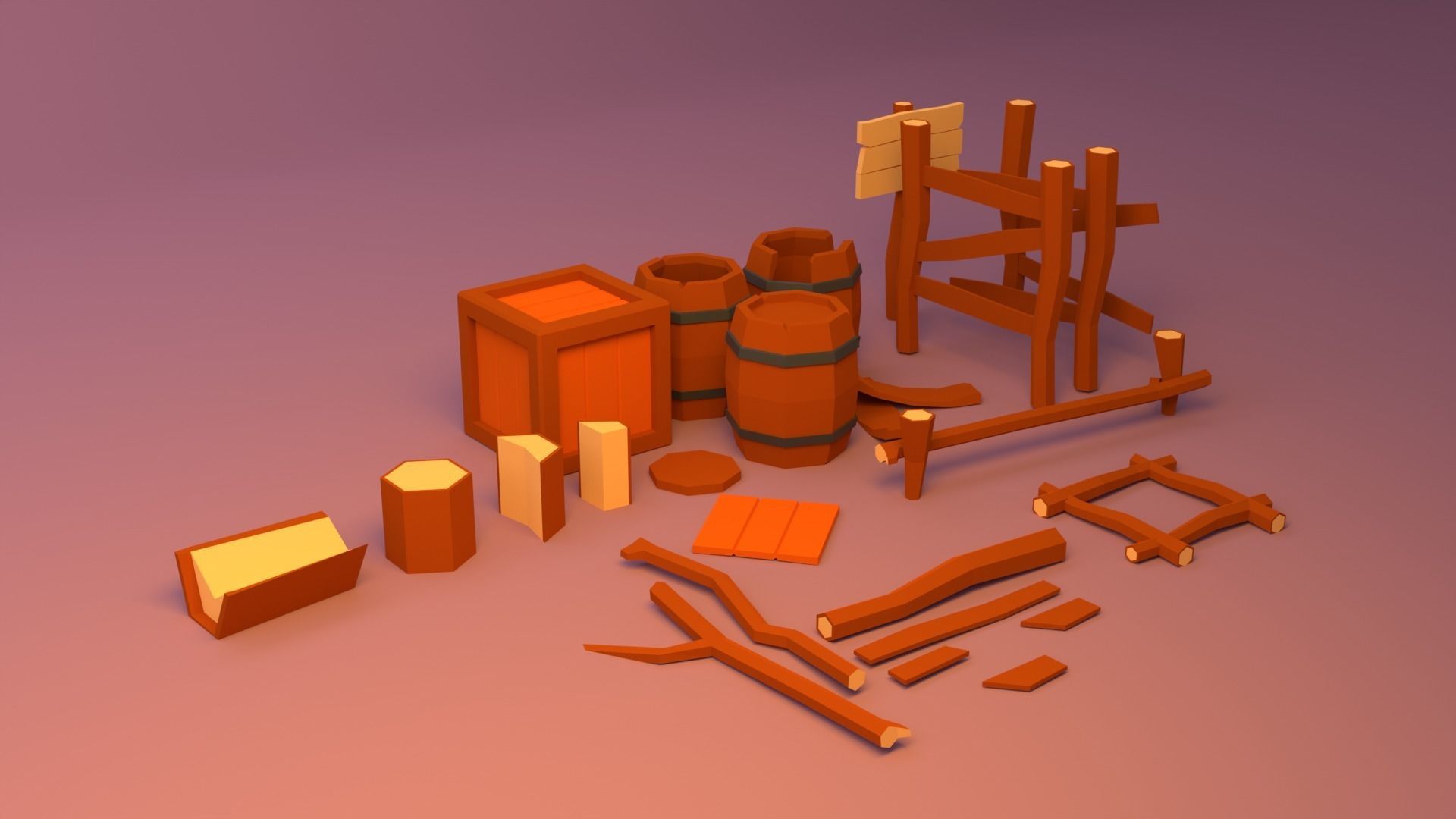3D model 3D Low Poly Game Asset VR / AR / low-poly | CGTrader