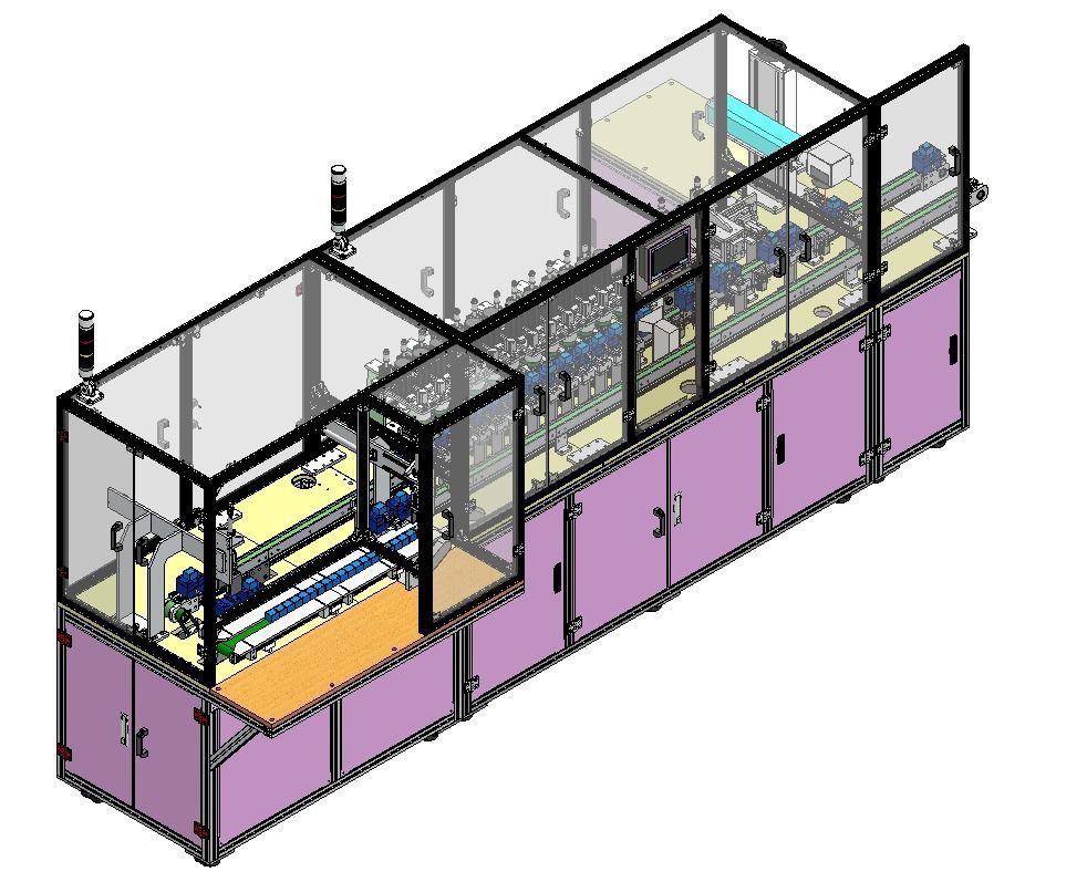 Front section of transformer production line 3D model | CGTrader