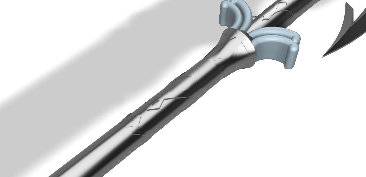 ZORA Spear Legend of Zelda Breath of the Wild 3D model 3D printable ...