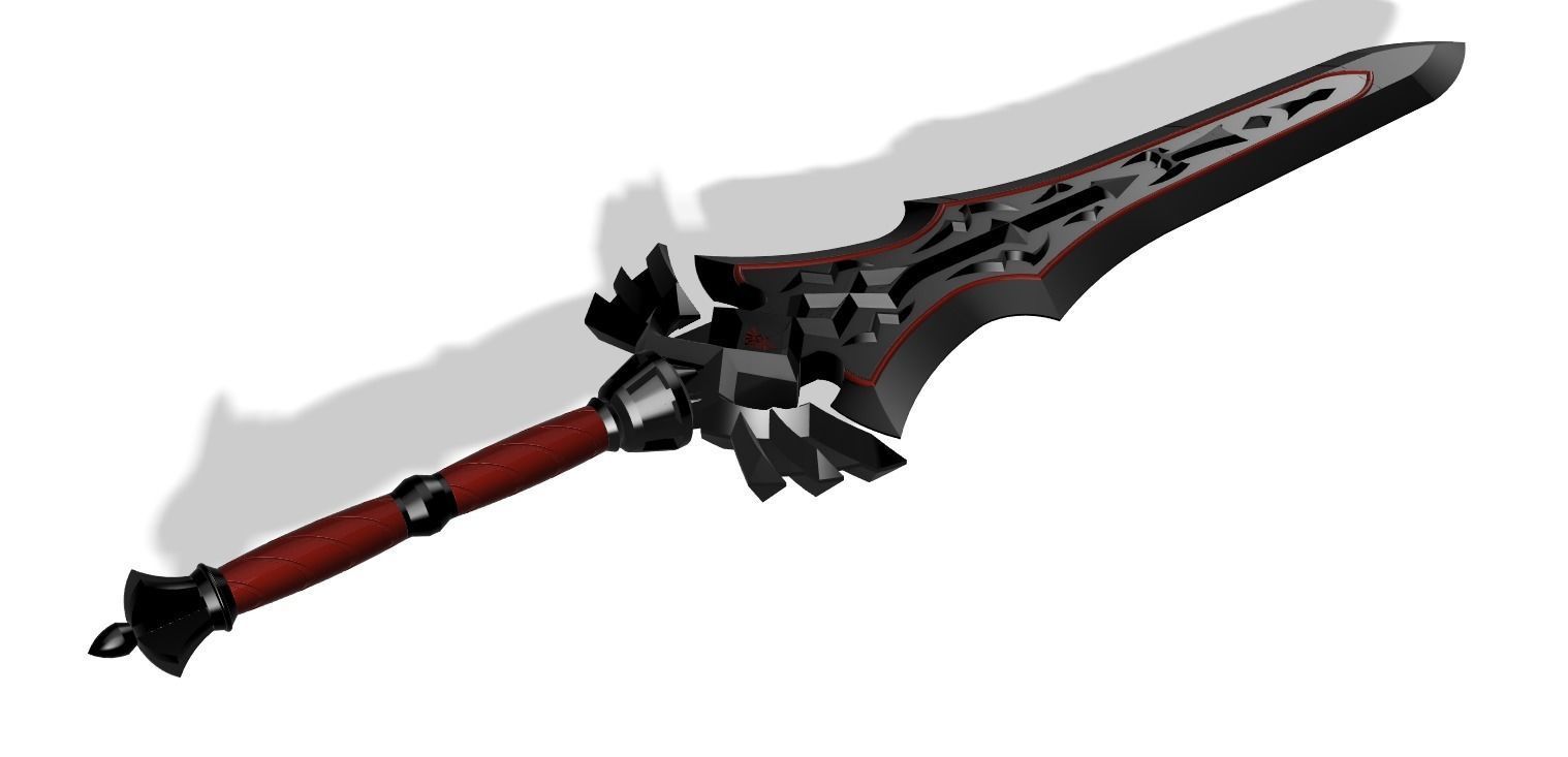 Royal Claymore Legend of Zelda Breath of the Wild 3D model 3D printable ...