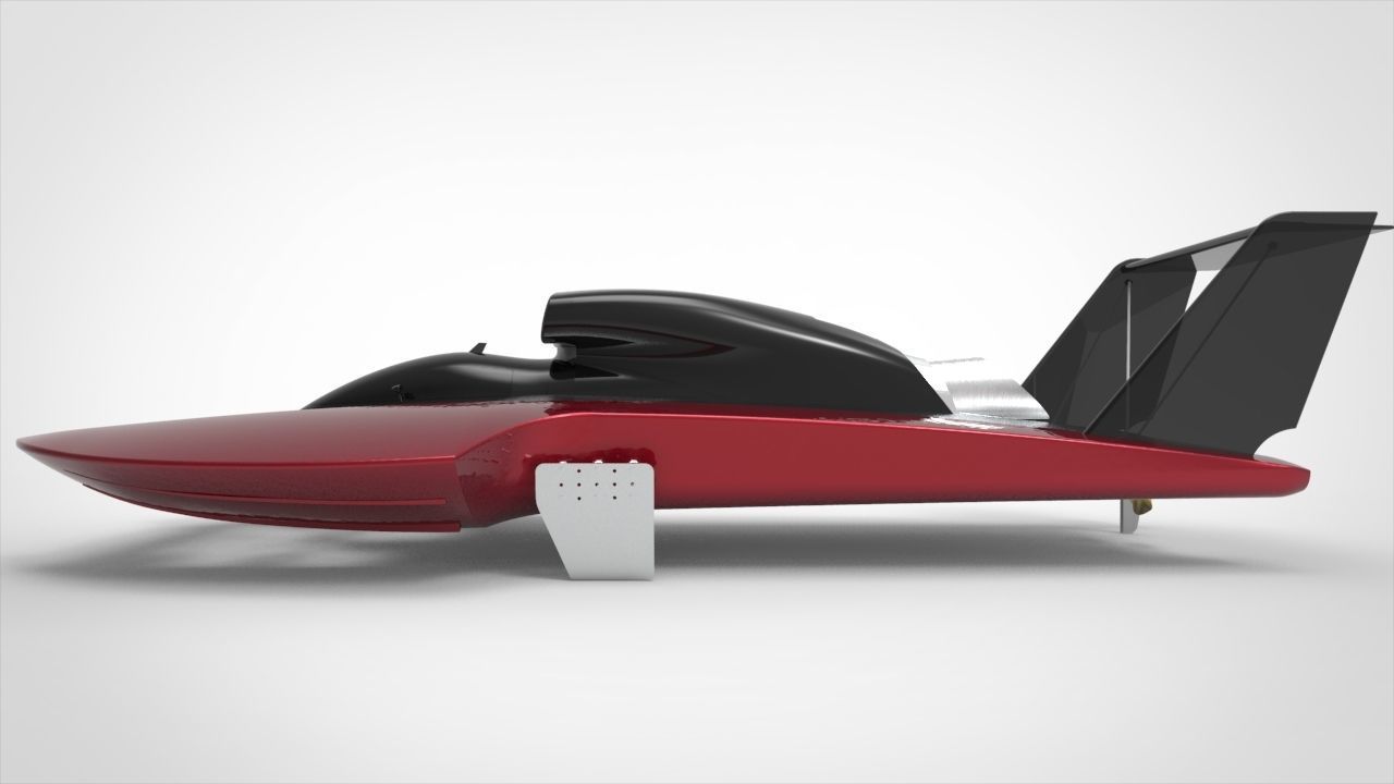 3D model Hydroplane Boat VR / AR / low-poly | CGTrader
