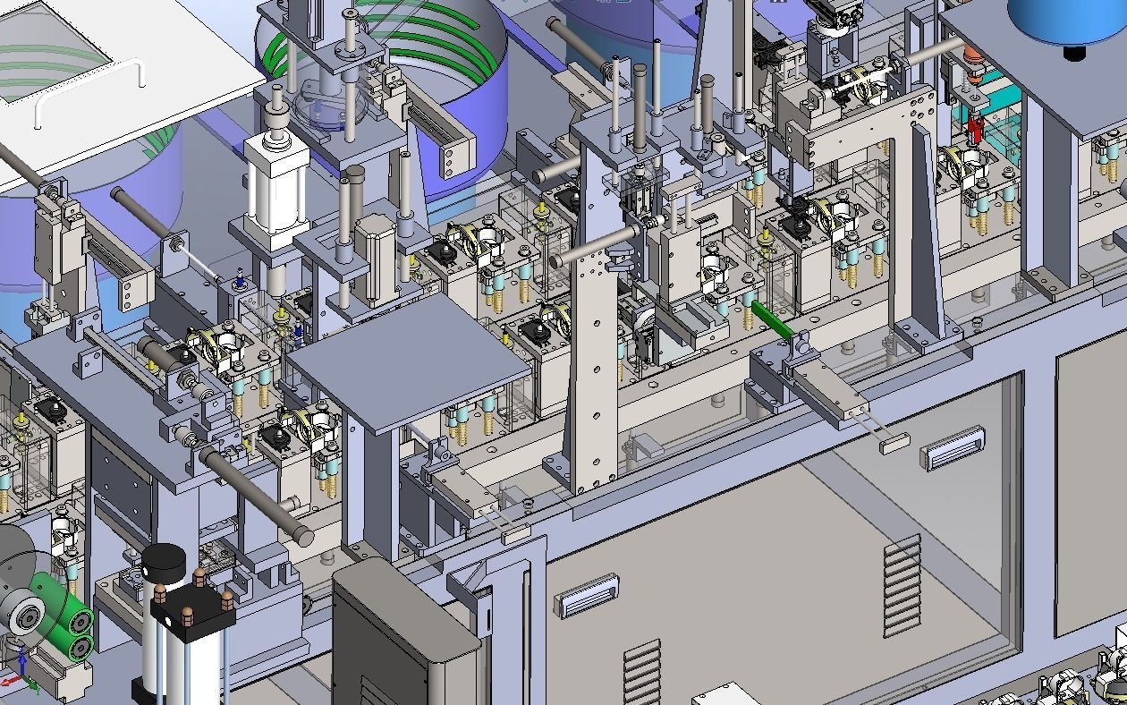 Motor automatic assembly production line 3D model | CGTrader