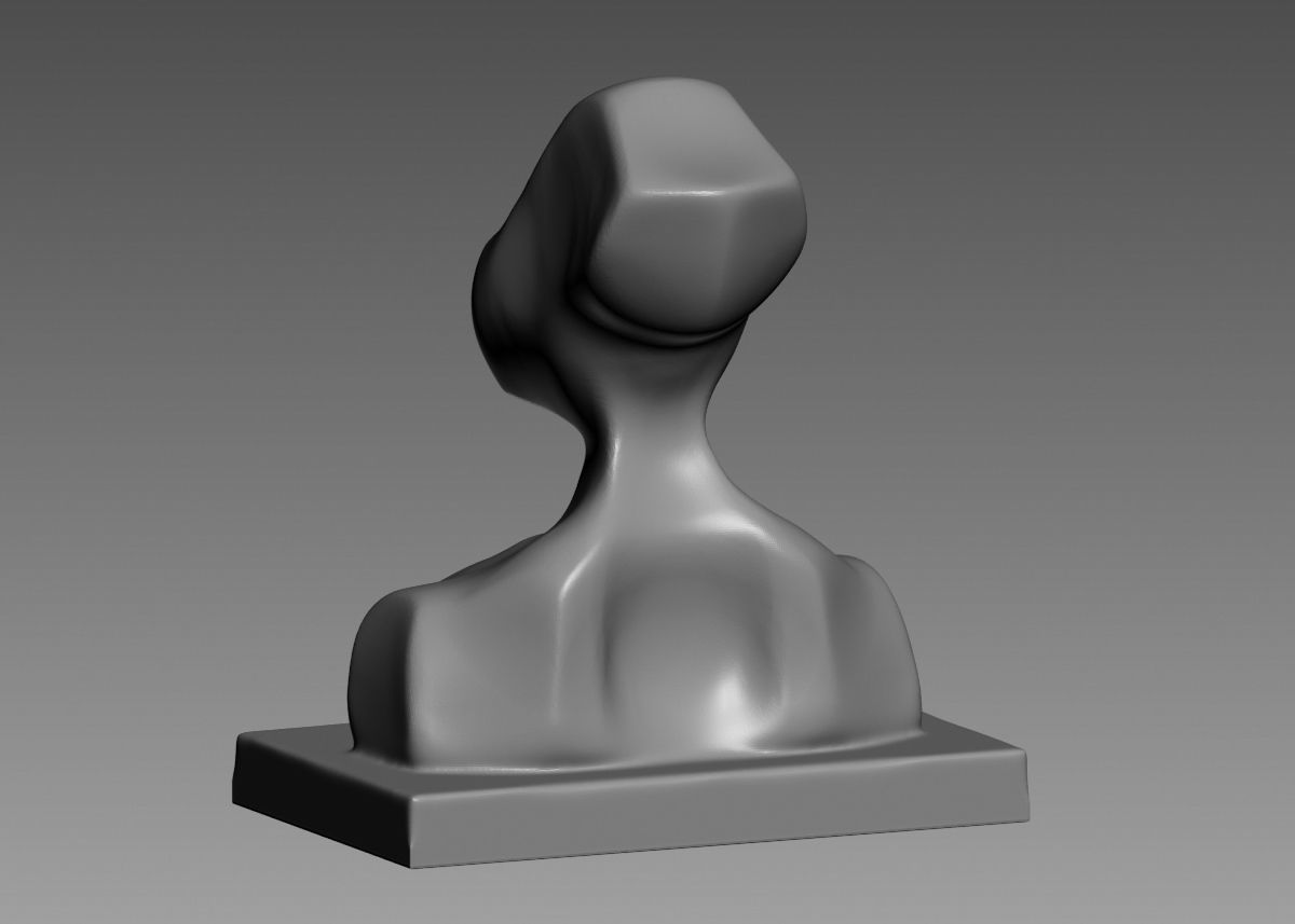 Modern Bust Sculpture 3d print model 3D model 3D printable | CGTrader
