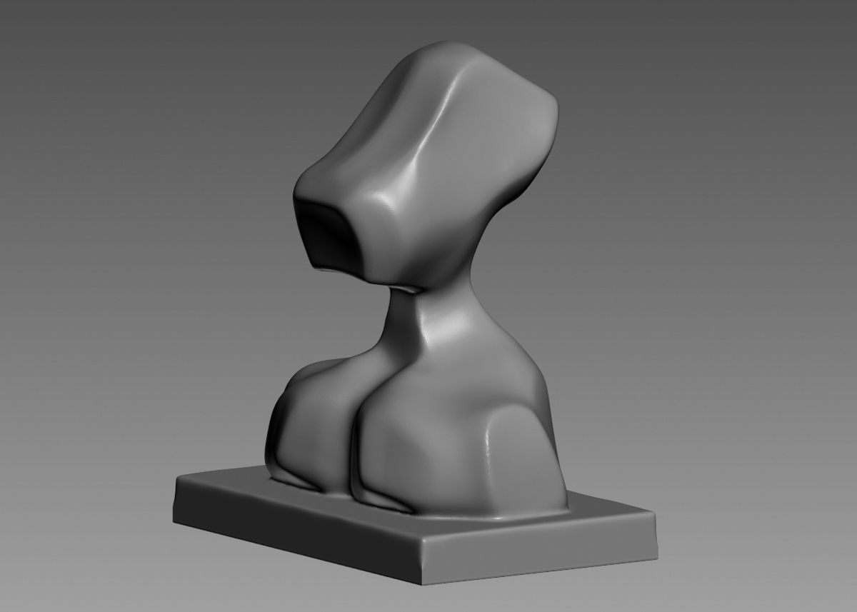 Modern Bust Sculpture 3d print model 3D model 3D printable | CGTrader