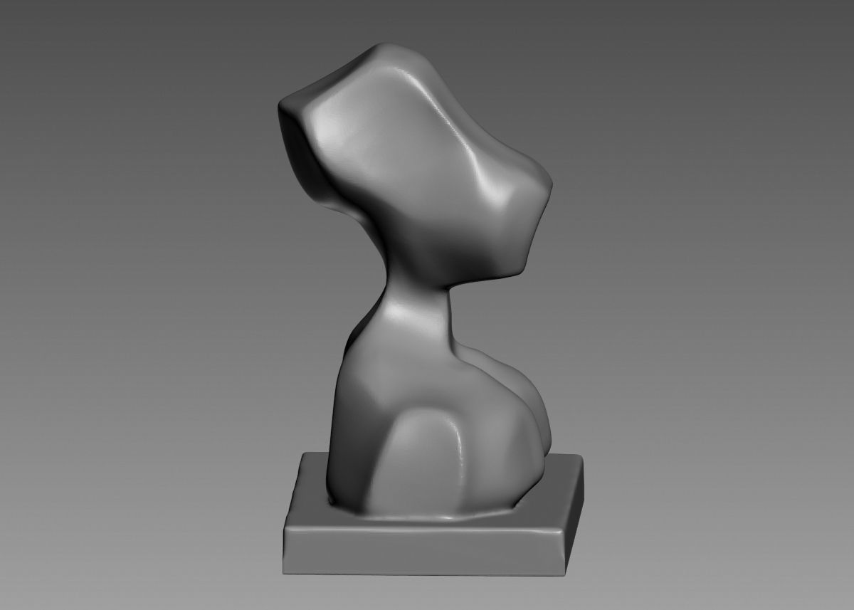 Modern Bust Sculpture 3d print model 3D model 3D printable | CGTrader