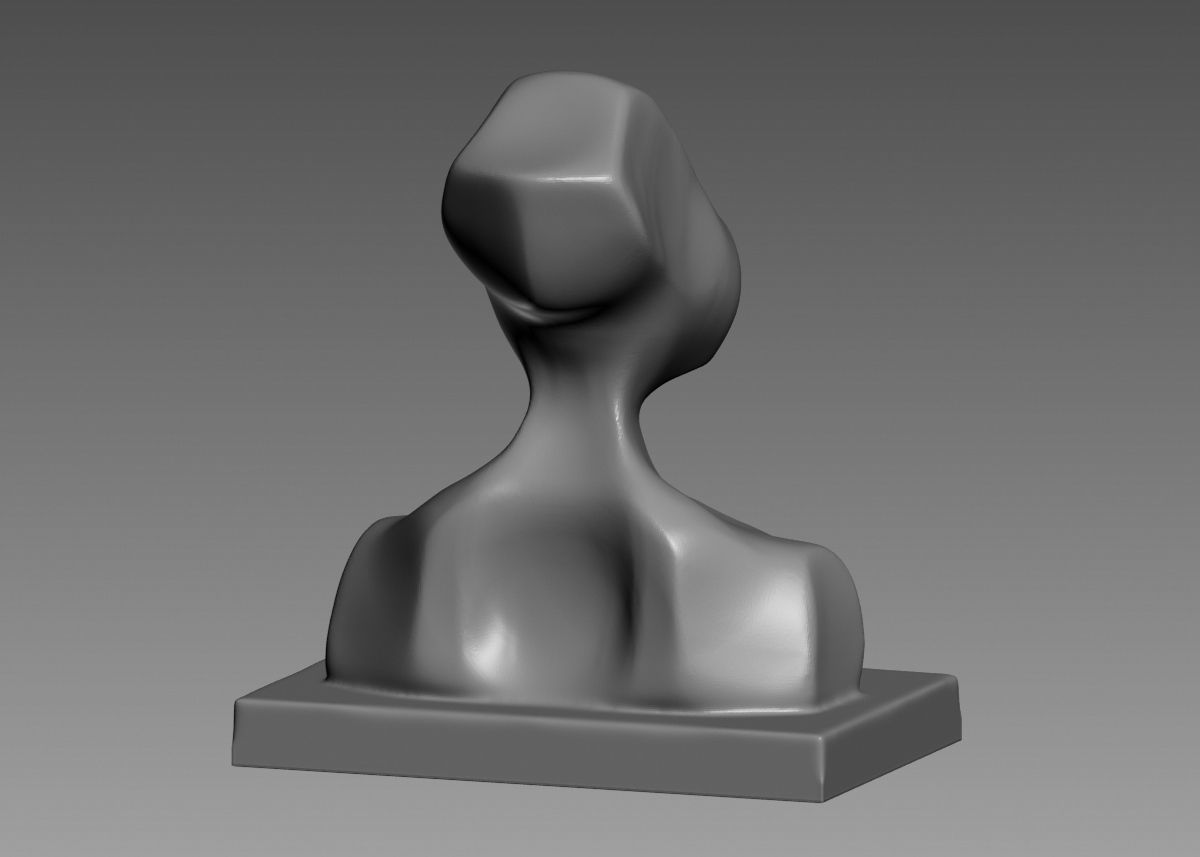 Modern Bust Sculpture 3d print model 3D model 3D printable | CGTrader