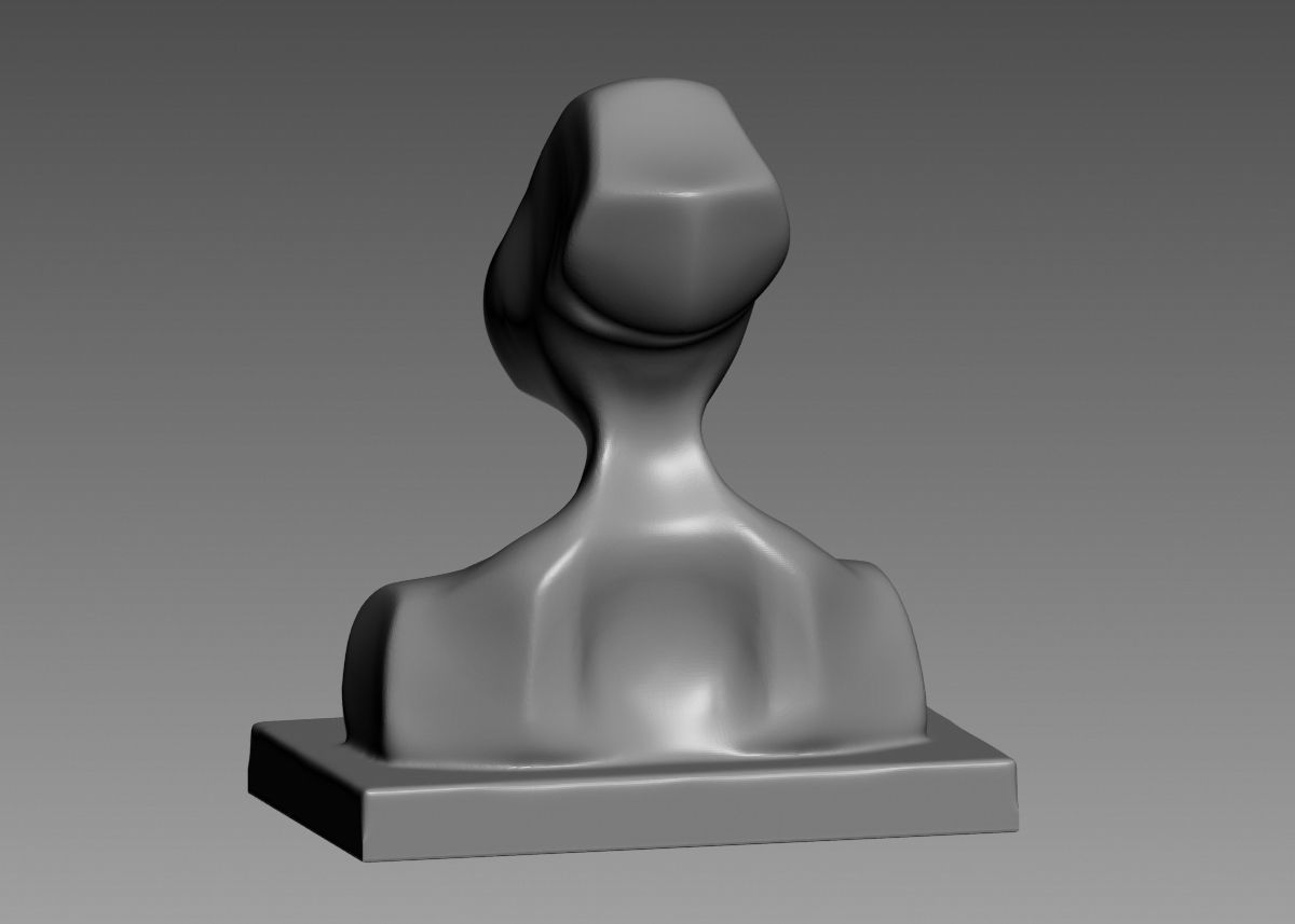 Modern Bust Sculpture 3d print model 3D model 3D printable | CGTrader