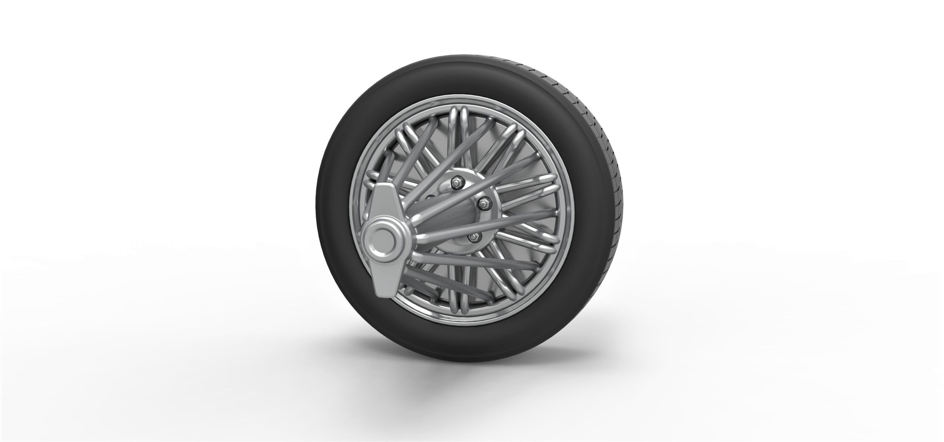 Diecast slab wheel Scale 1 to 10 3D model 3D printable | CGTrader
