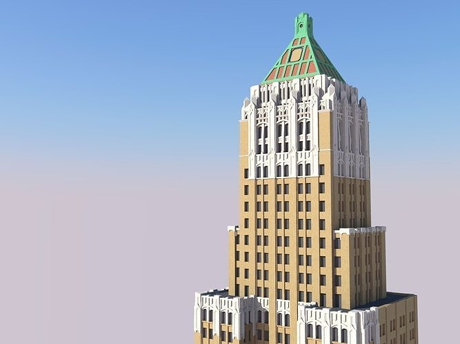 Philtower Building 3D model 3D printable | CGTrader