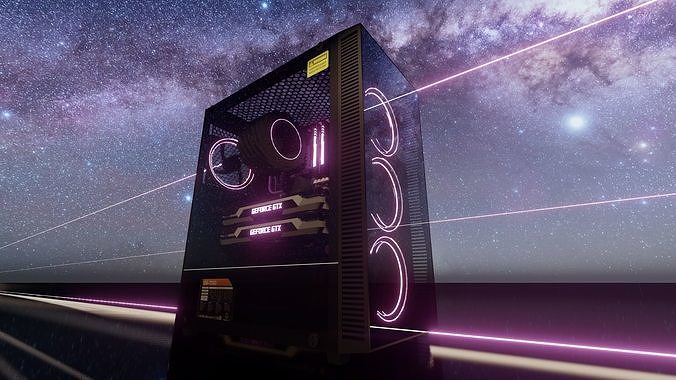 Computer assembly 3D model | CGTrader