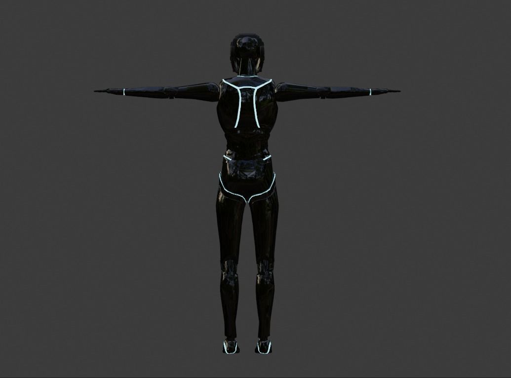 Sci Fi Woman free 3D model animated rigged | CGTrader