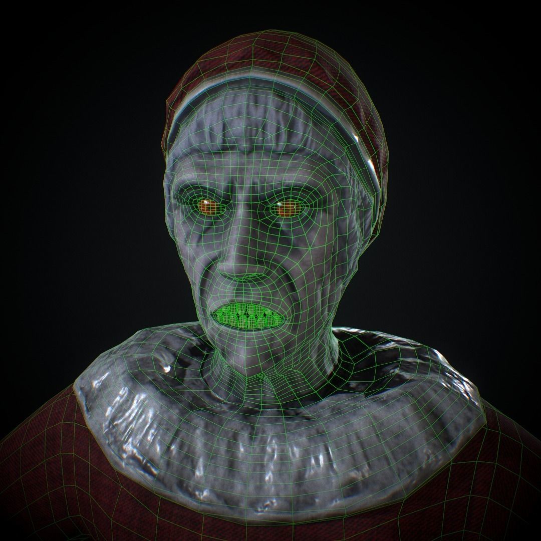 3D model Mrs Claus Evil VR / AR / low-poly | CGTrader