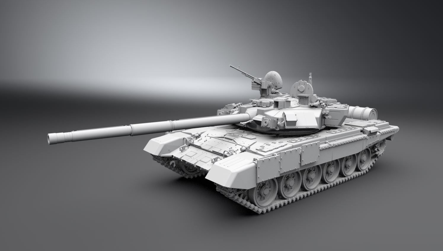 T90 Tank Scale Model 3D model 3D printable | CGTrader