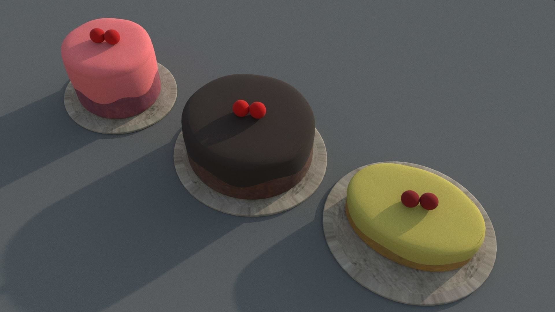 3D model Cakes VR / AR / low-poly | CGTrader