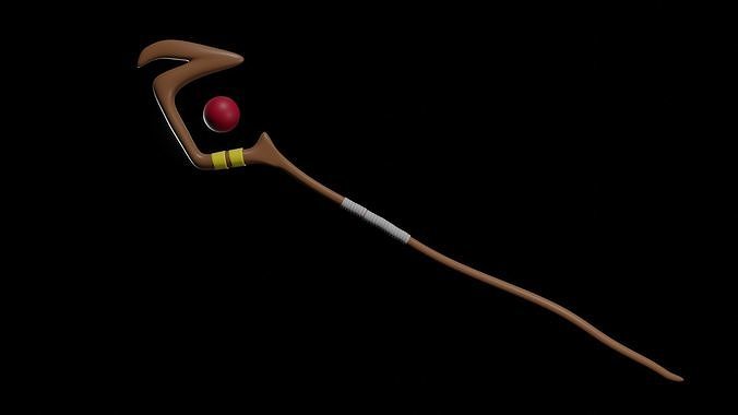 Magic stick Megumin free VR / AR / low-poly 3D model | CGTrader