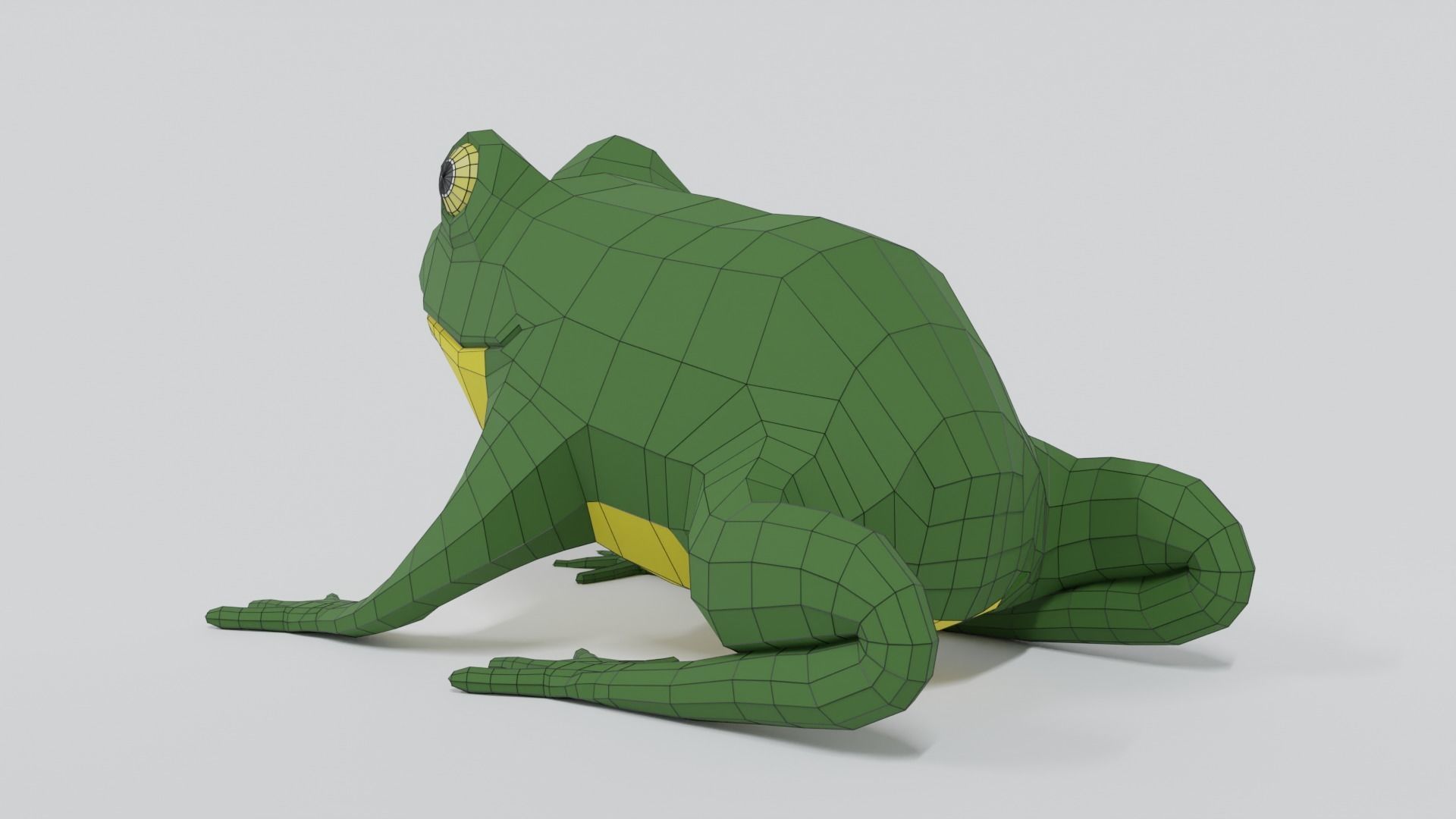 3D model Low Poly Cartoon Frog VR / AR / low-poly | CGTrader