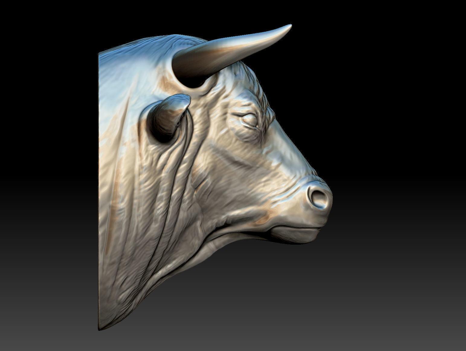 Bull Head 3D model 3D printable | CGTrader