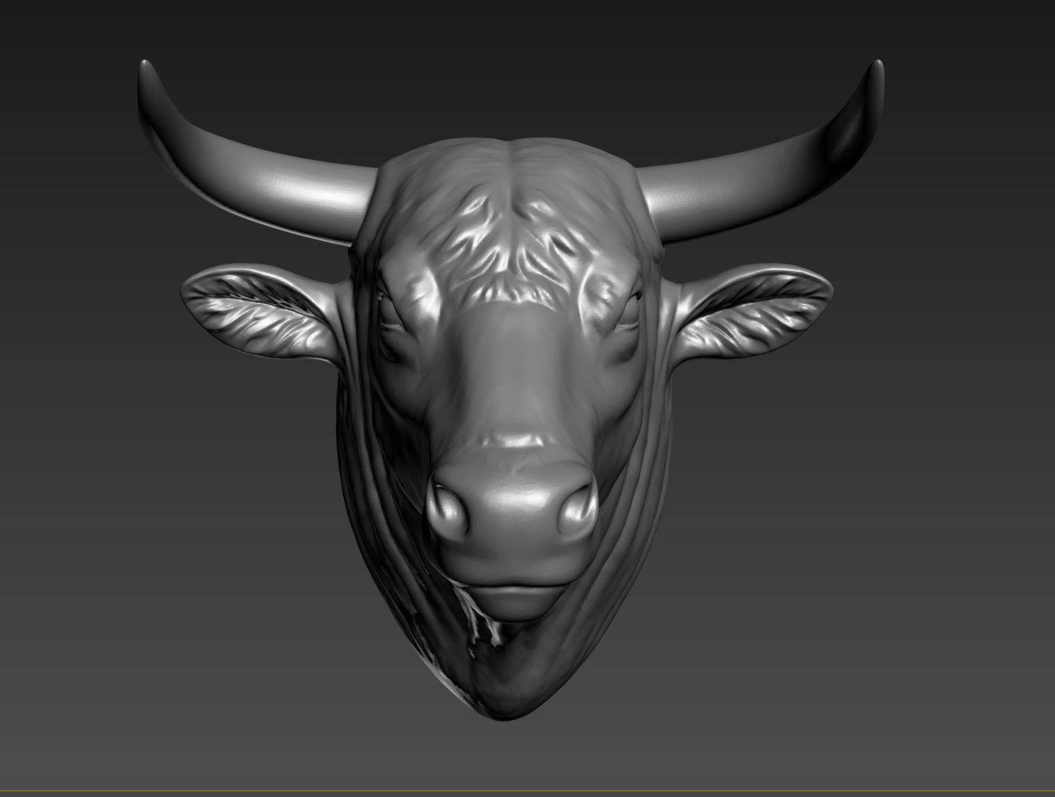 Bull Head 3D model 3D printable | CGTrader