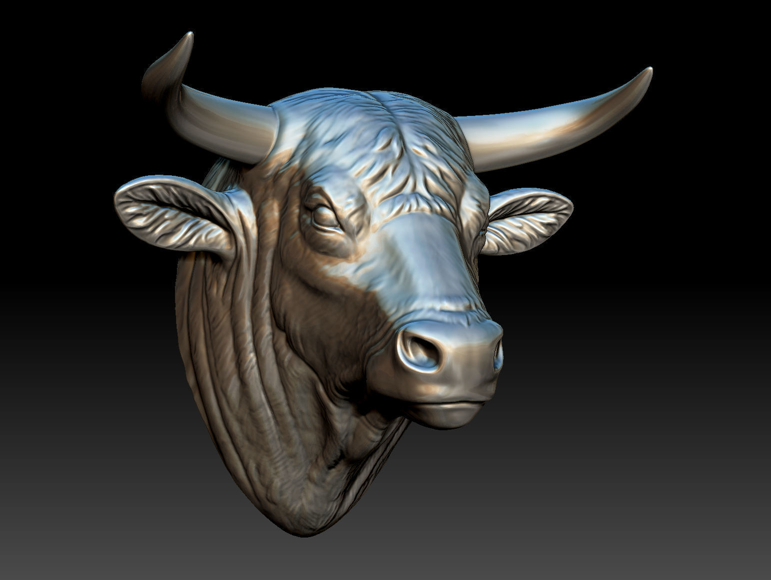 Bull Head 3D model 3D printable | CGTrader