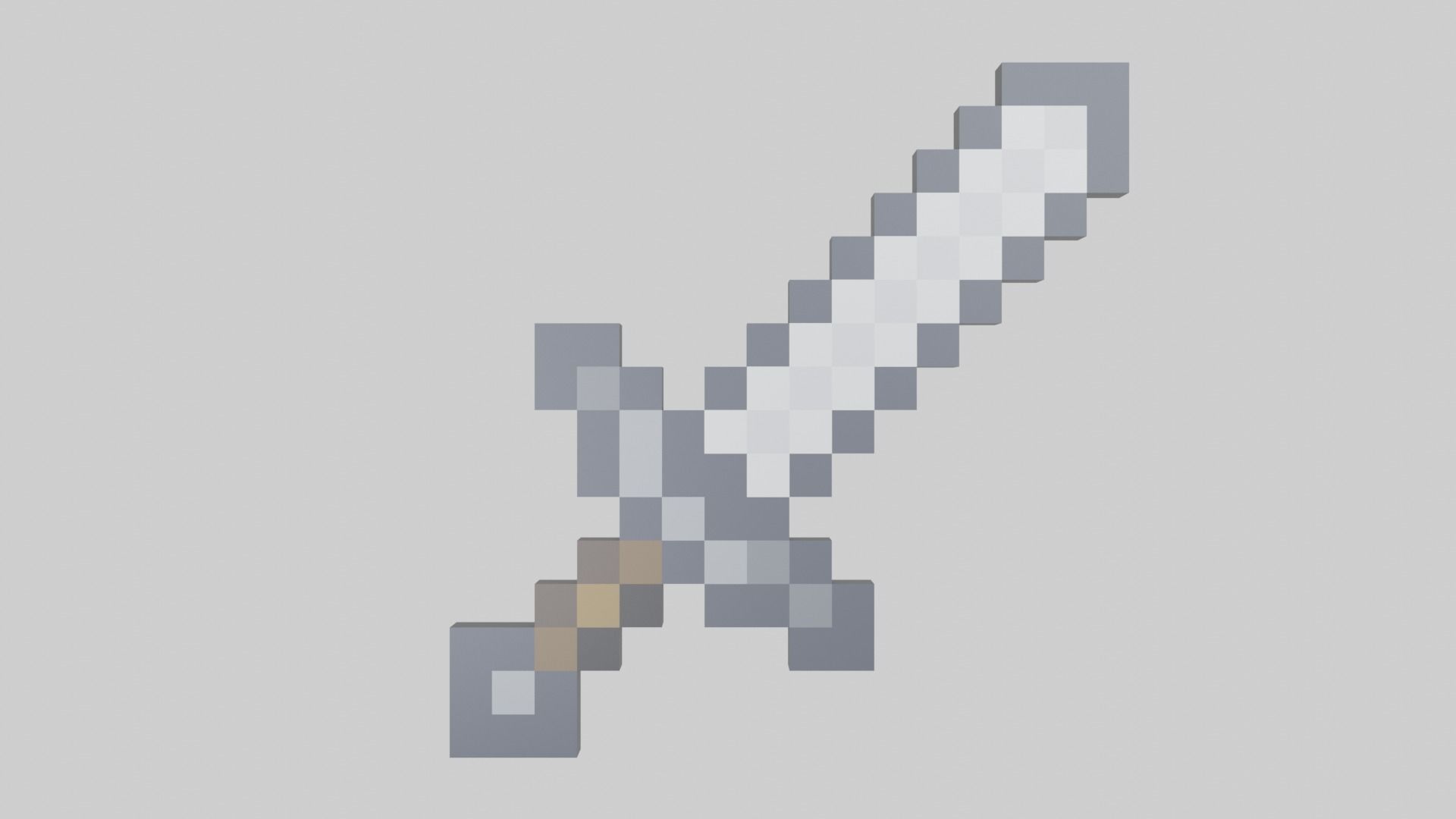 Minecraft Iron sword free VR / AR / low-poly 3D model | CGTrader