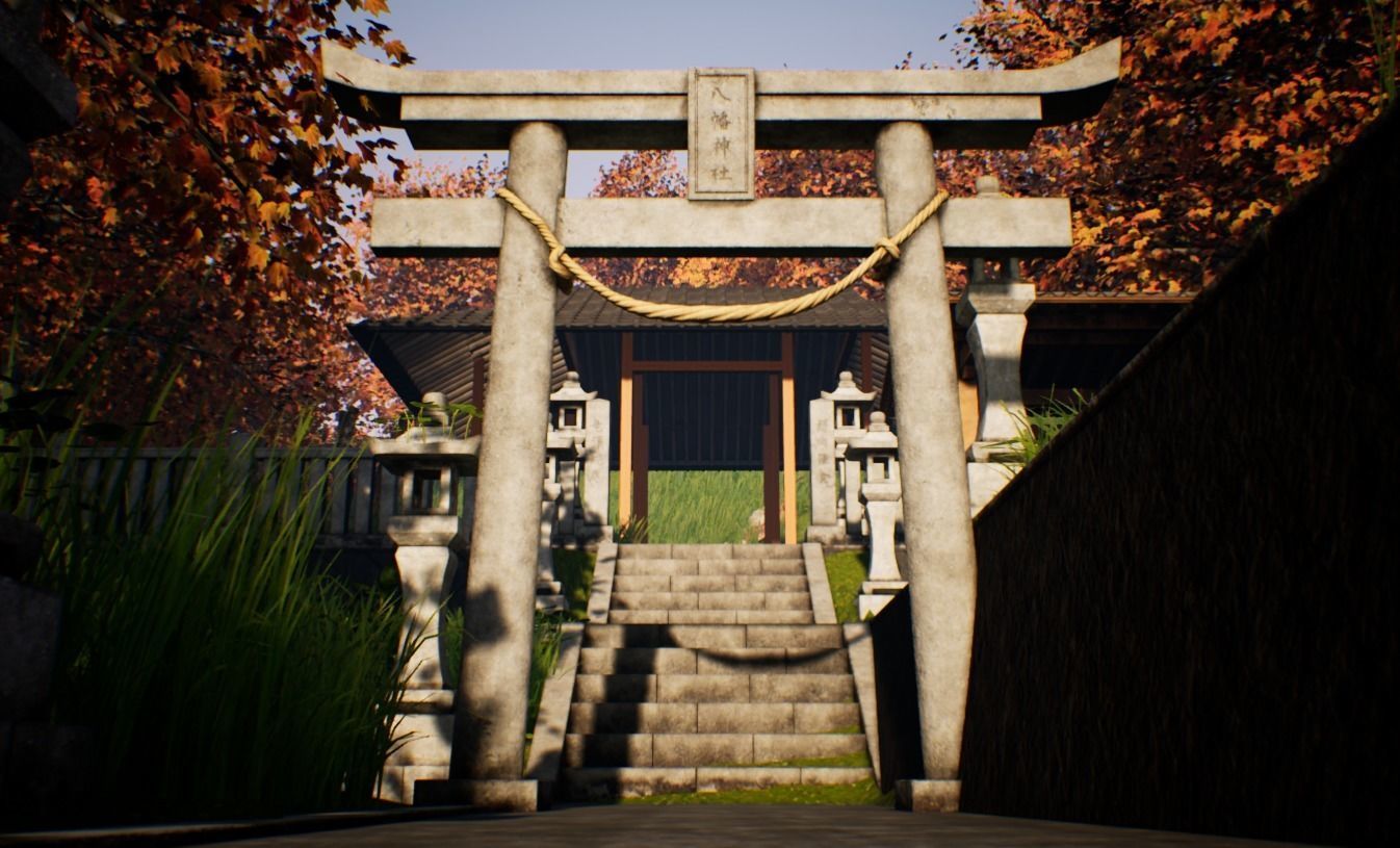 3D model Japanese Shrine Pack - 30 Modular PBR AAA-ready models VR / AR ...