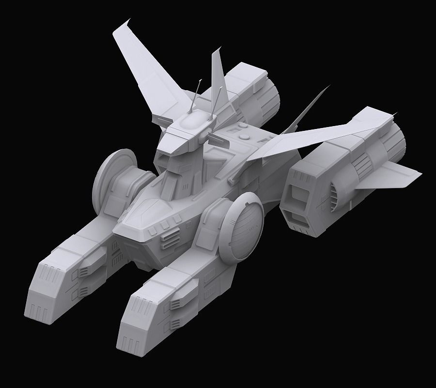 Gundam Zeon X Earth Federation Space military Collection 3D model ...