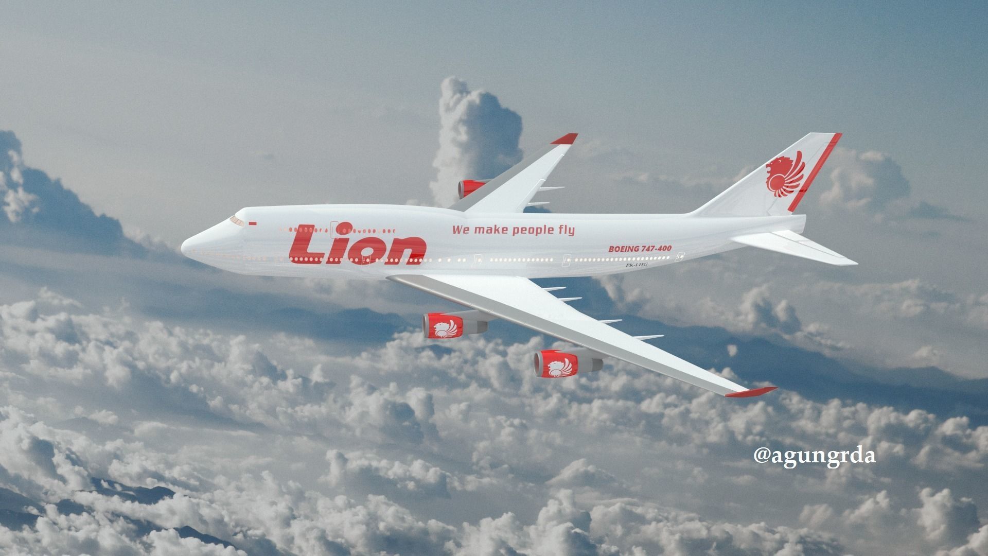 3D Boeing 747-400 Lion Air 3D model | CGTrader