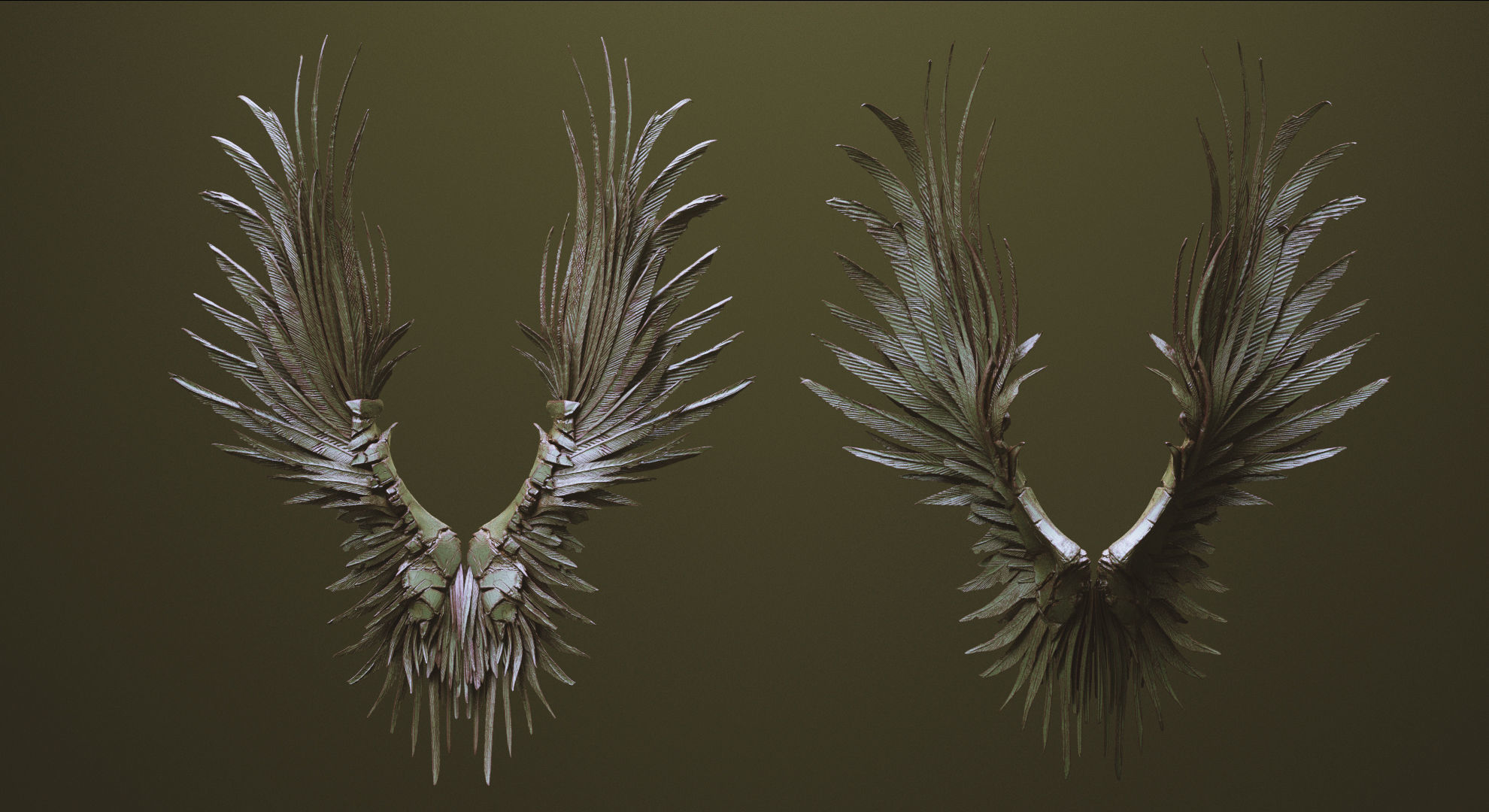 WINGS - 33 CREATURES MESHES 3D model | CGTrader