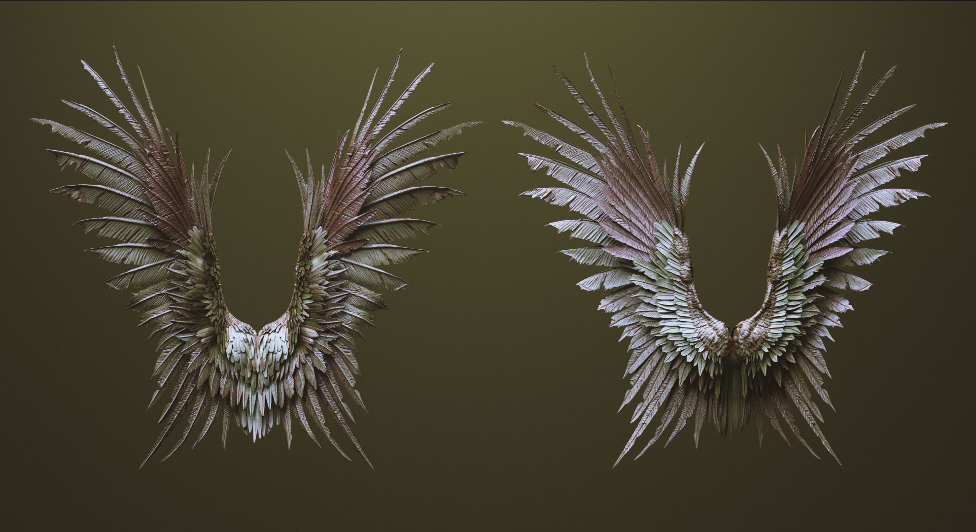 WINGS - 33 CREATURES MESHES 3D model | CGTrader