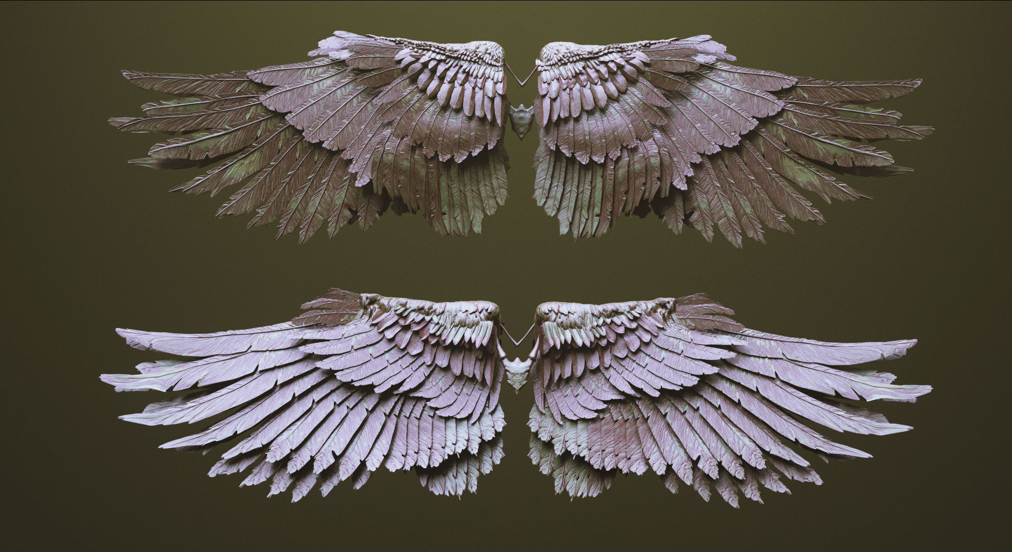 WINGS - 33 CREATURES MESHES 3D model | CGTrader