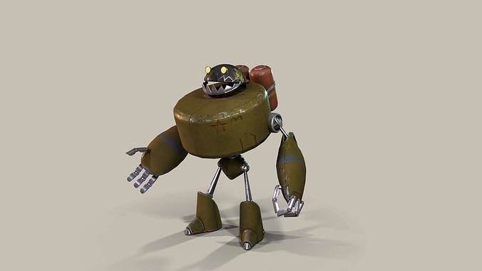 3D model Simple robot VR / AR / low-poly | CGTrader