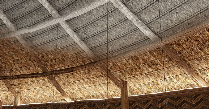 Thatched Roof 1 3D model | CGTrader