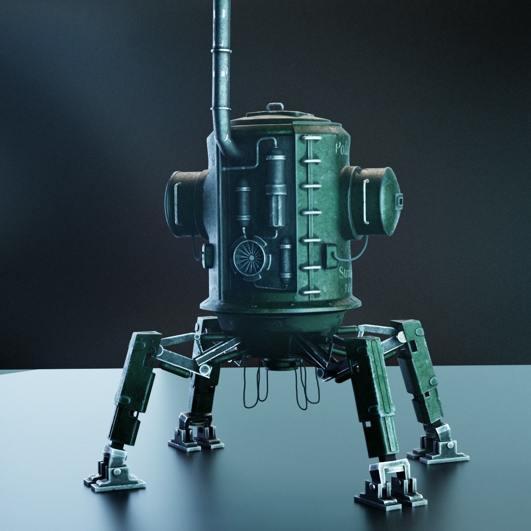 Iron Harvest Polania Mech PZM-9 Straznik 3D model | CGTrader