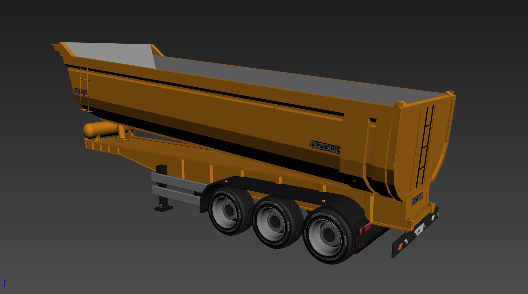 Dump Trailer 3D model | CGTrader