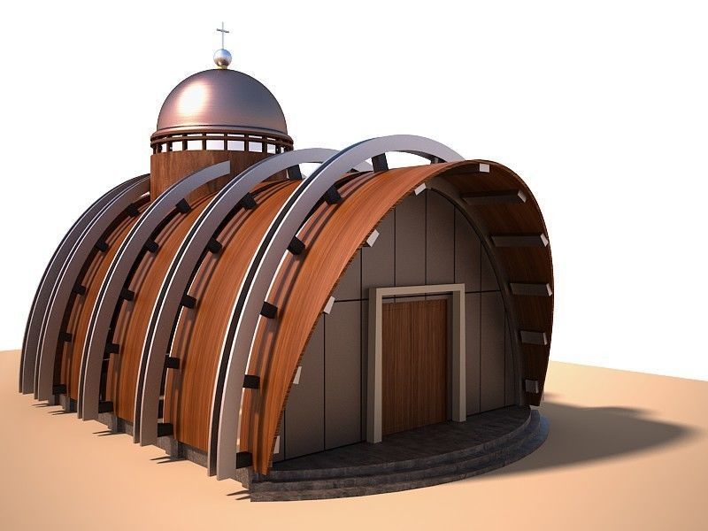 Temporary Chapel Church Temple Carthedral 3D model | CGTrader