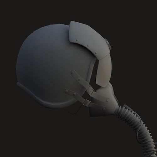 Pilot helmet 3D model | CGTrader