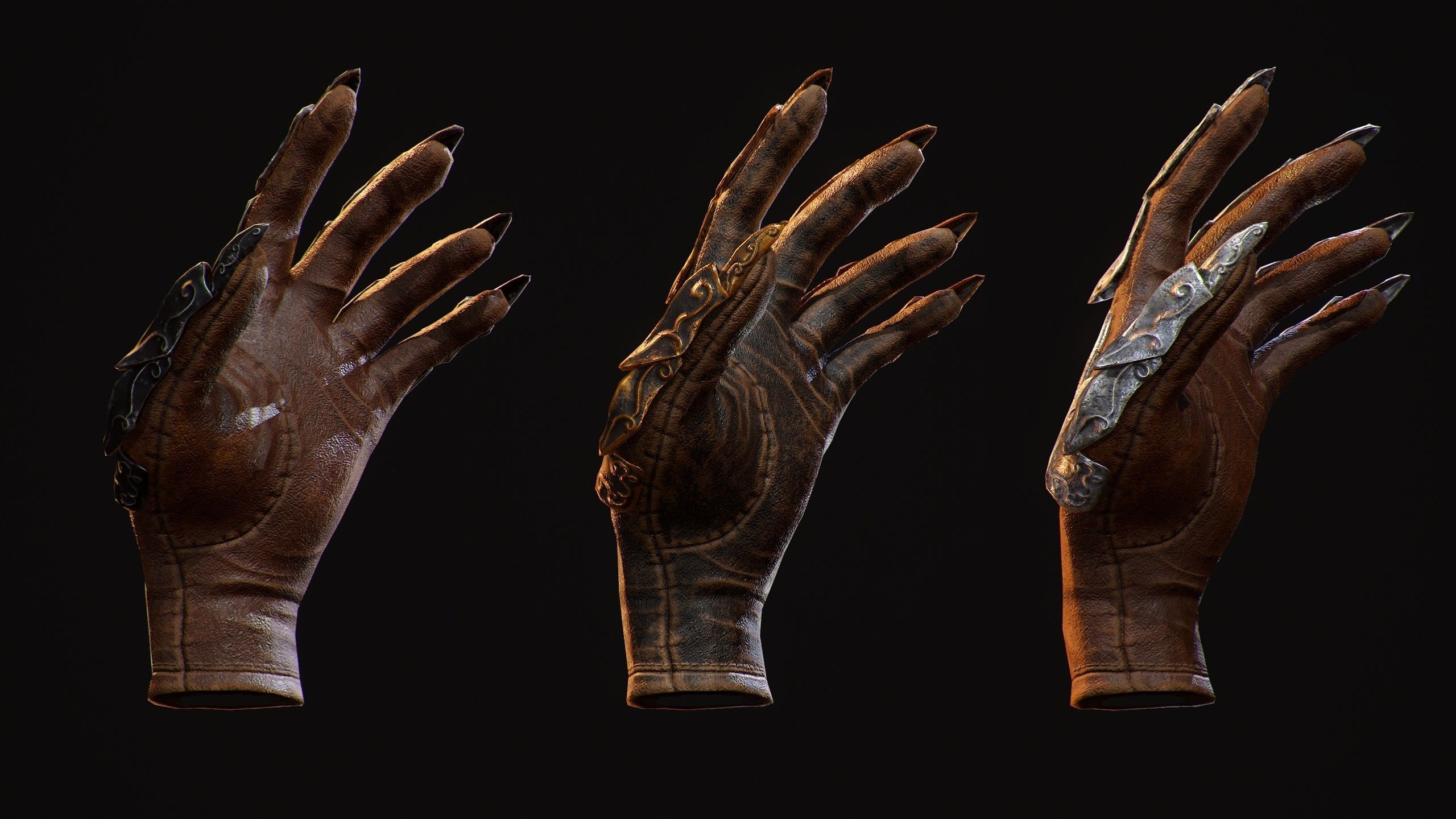 3D model Armored Gloves VR / AR / low-poly | CGTrader