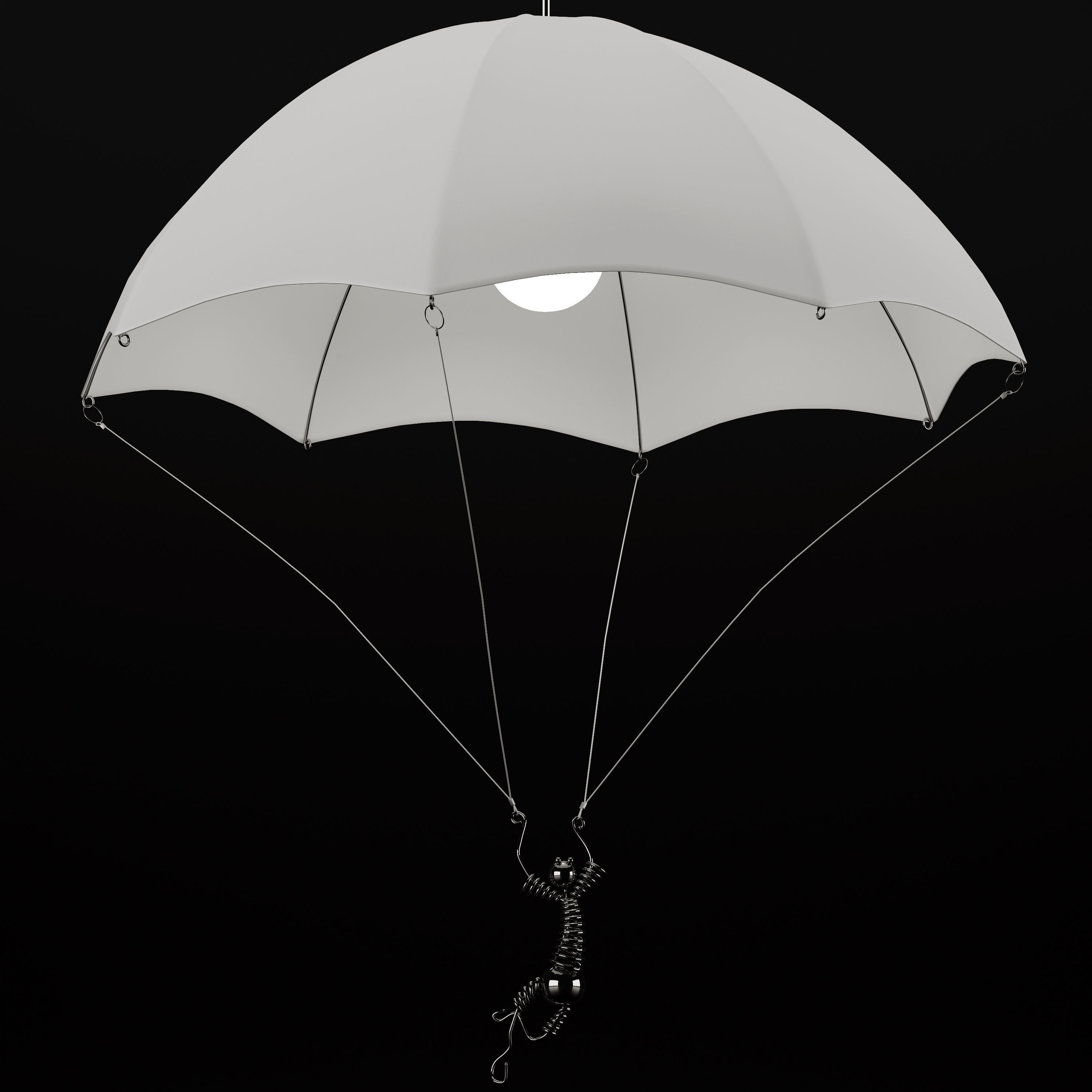 Lamp PARACHUTE 3D model | CGTrader