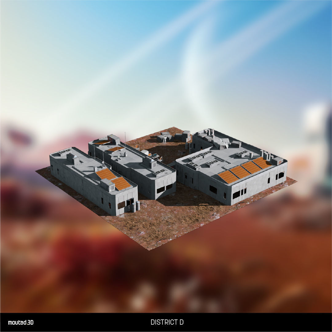 3D model Space Settlements VR / AR / low-poly | CGTrader