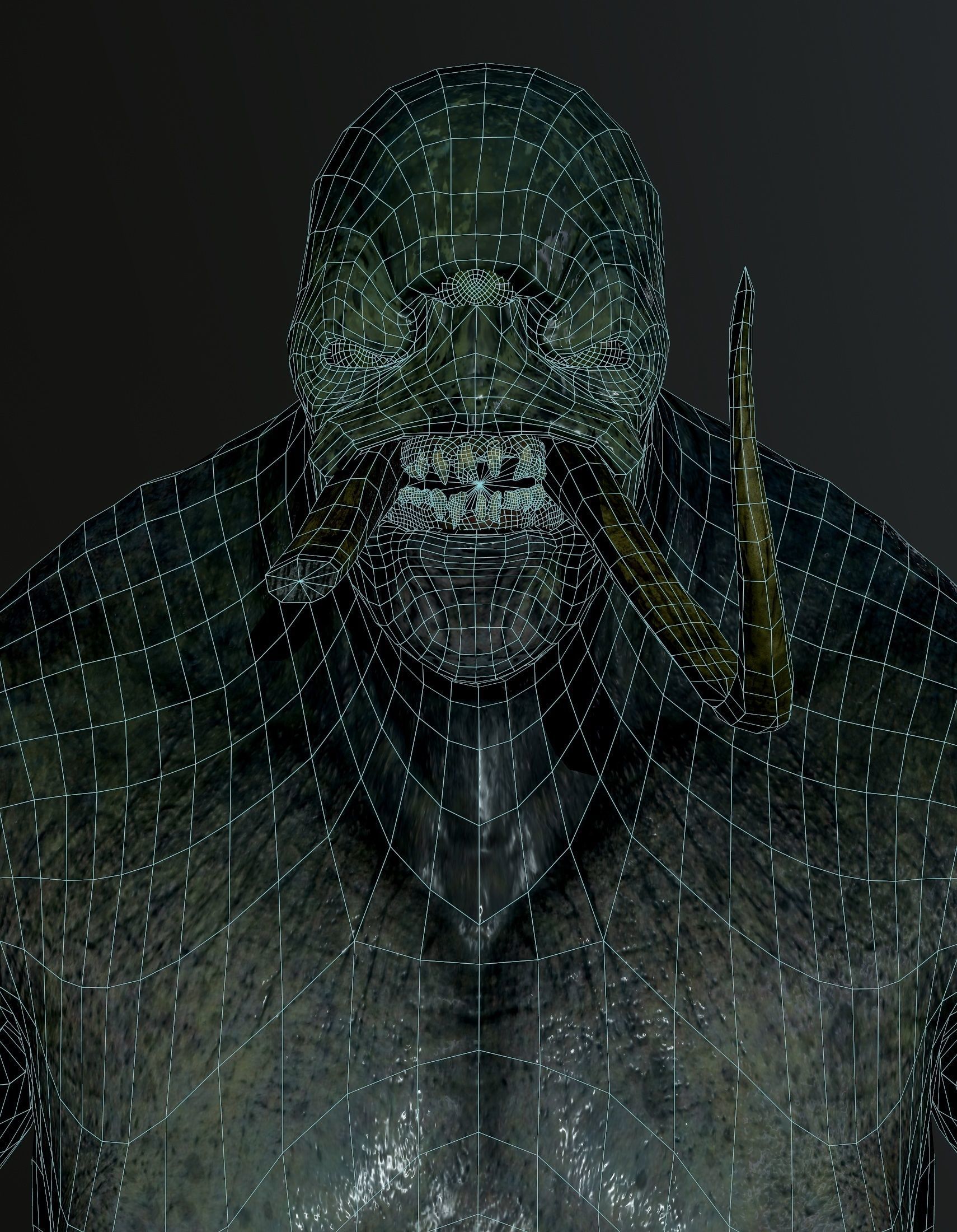 3D model Monster-RIGGED creature with arms and legs VR / AR / low-poly ...