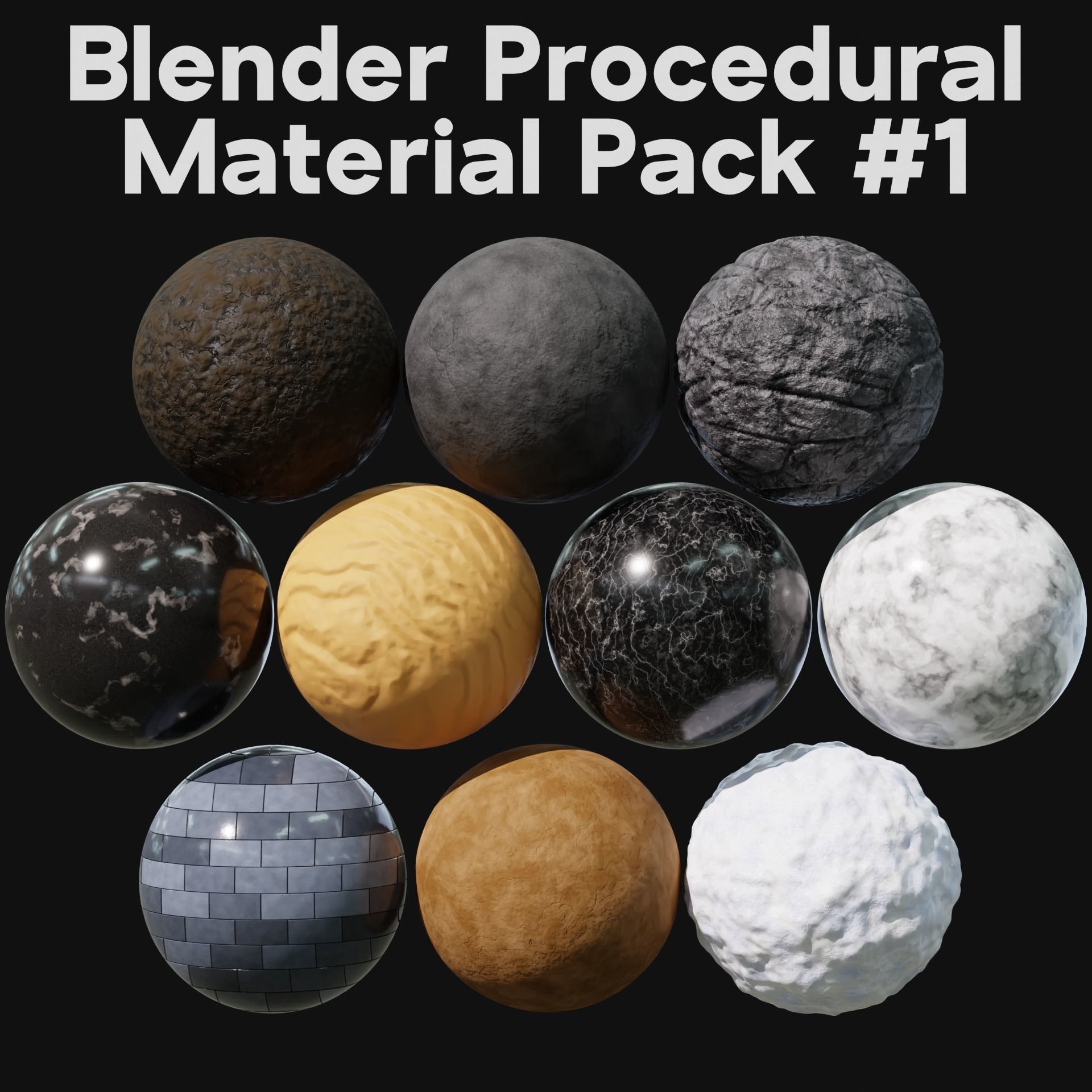 Blender Procedural Material Pack 1 Texture | CGTrader