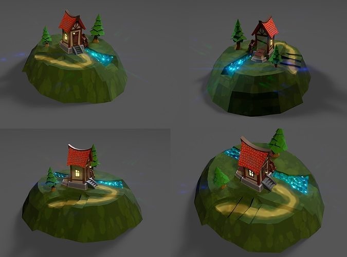 3D model Watermill VR / AR / low-poly | CGTrader