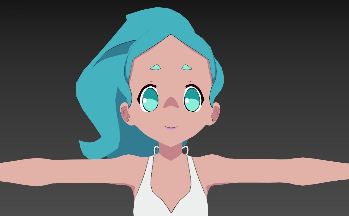 Nina Flip BNA Brand New Animal VRChat 3D model rigged | CGTrader