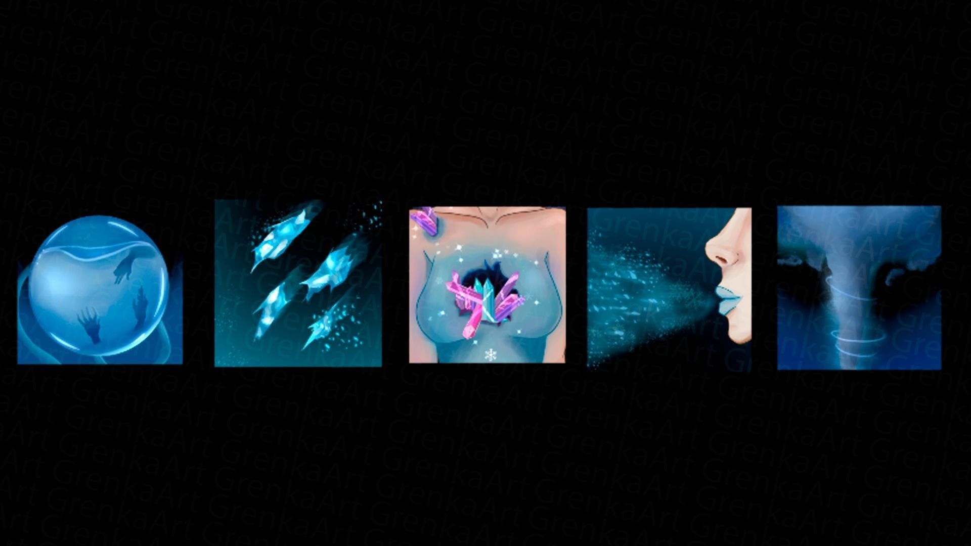 Set of magic spells Texture | CGTrader