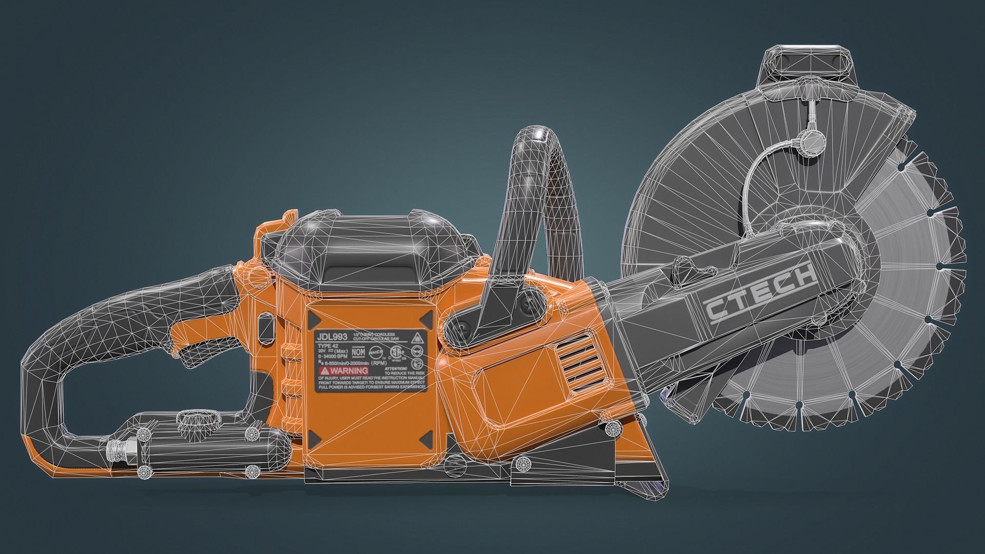 3D model Cut Off Saw VR / AR / low-poly | CGTrader