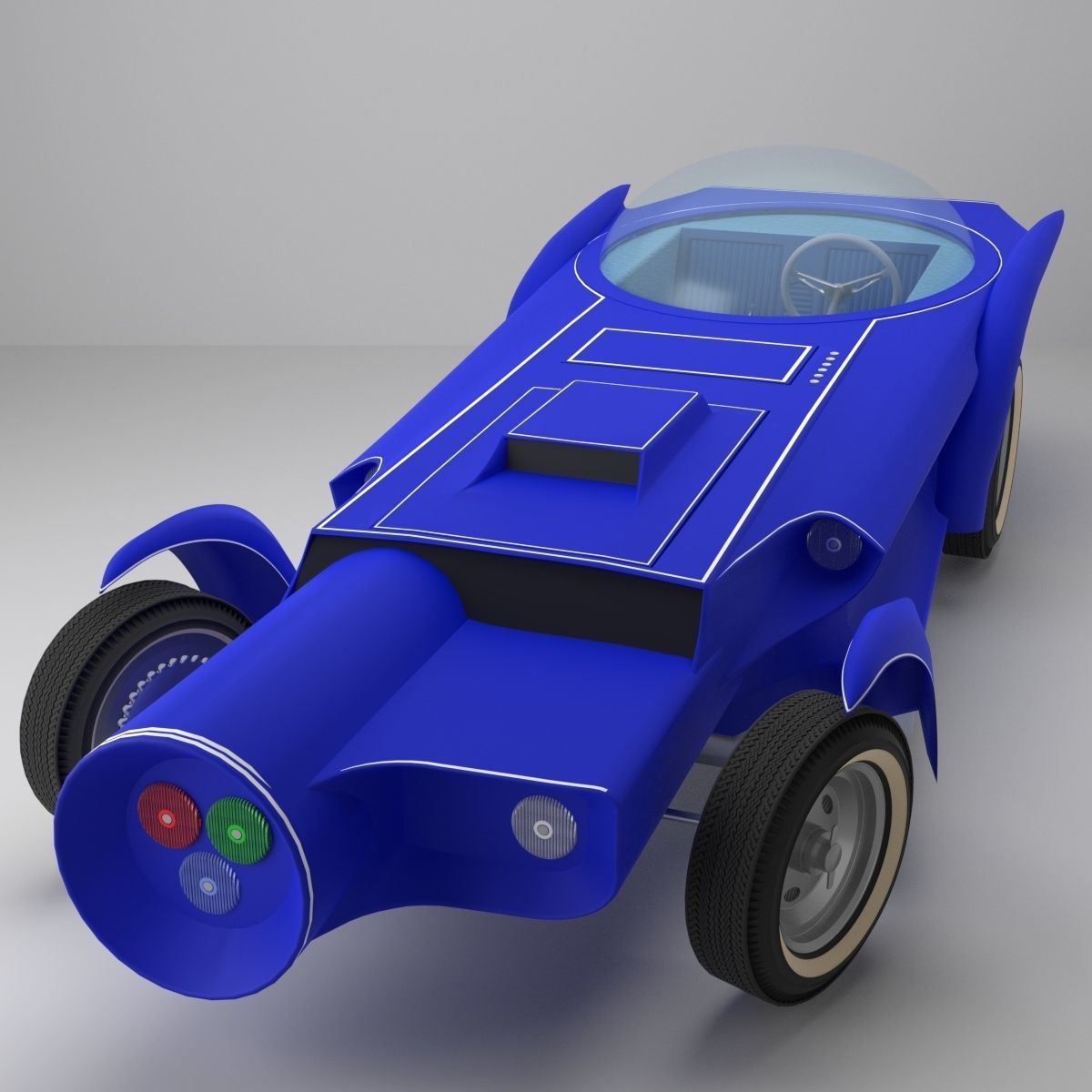 Orbitron Custom Hot Rod 3D model | CGTrader