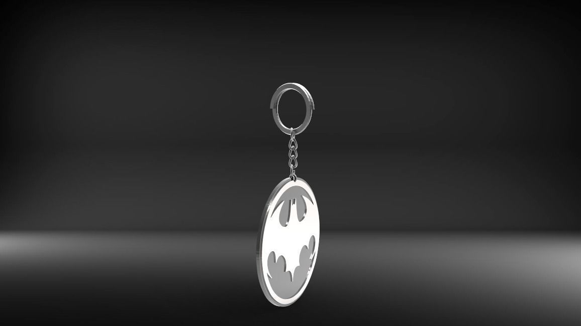 BATMAN SYMBOL KEYCHAIN free 3D model | CGTrader