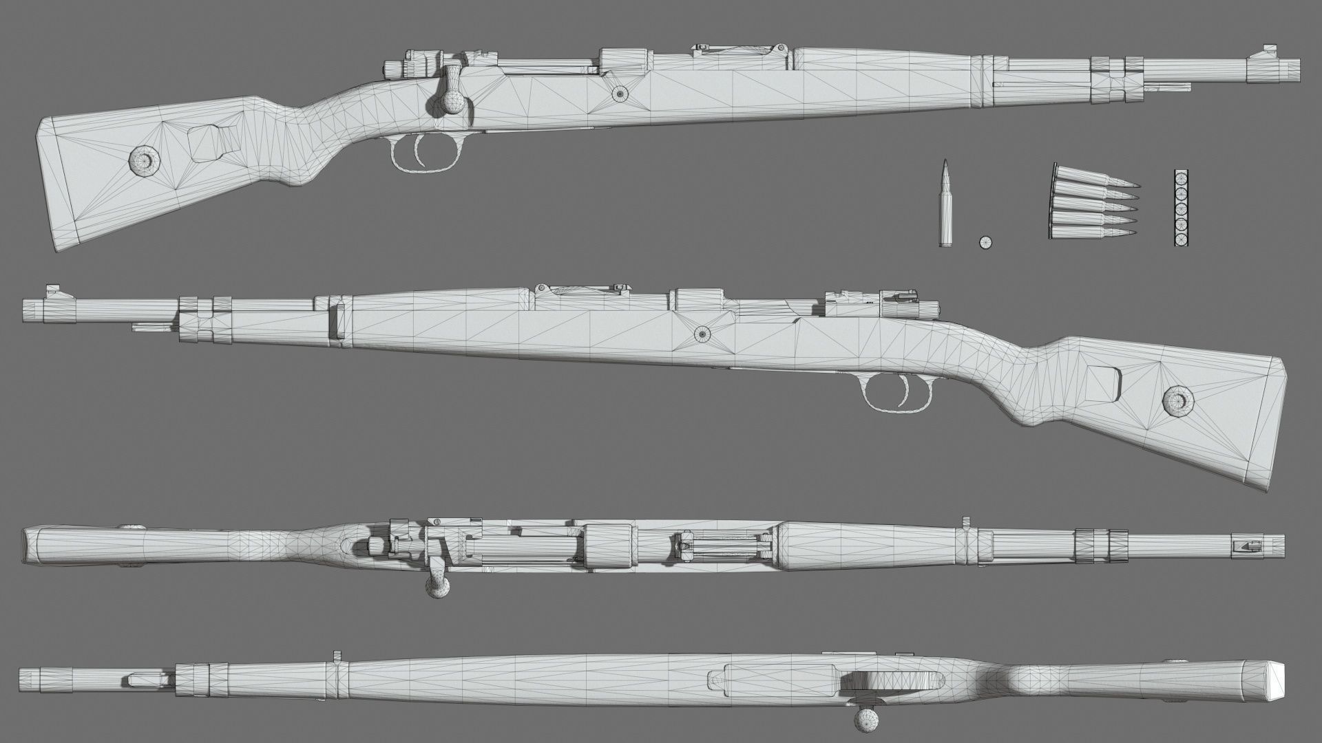 3D model Karabiner 98 k VR / AR / low-poly | CGTrader